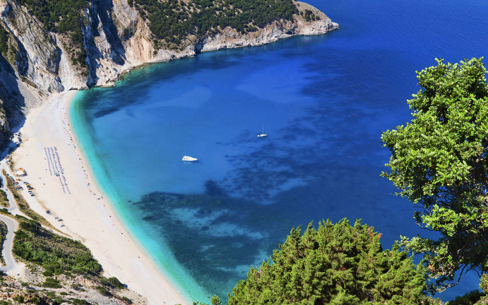 Myrtos Beach / Kefalonia / Greece / Info, Weather & Tide Times // World ...